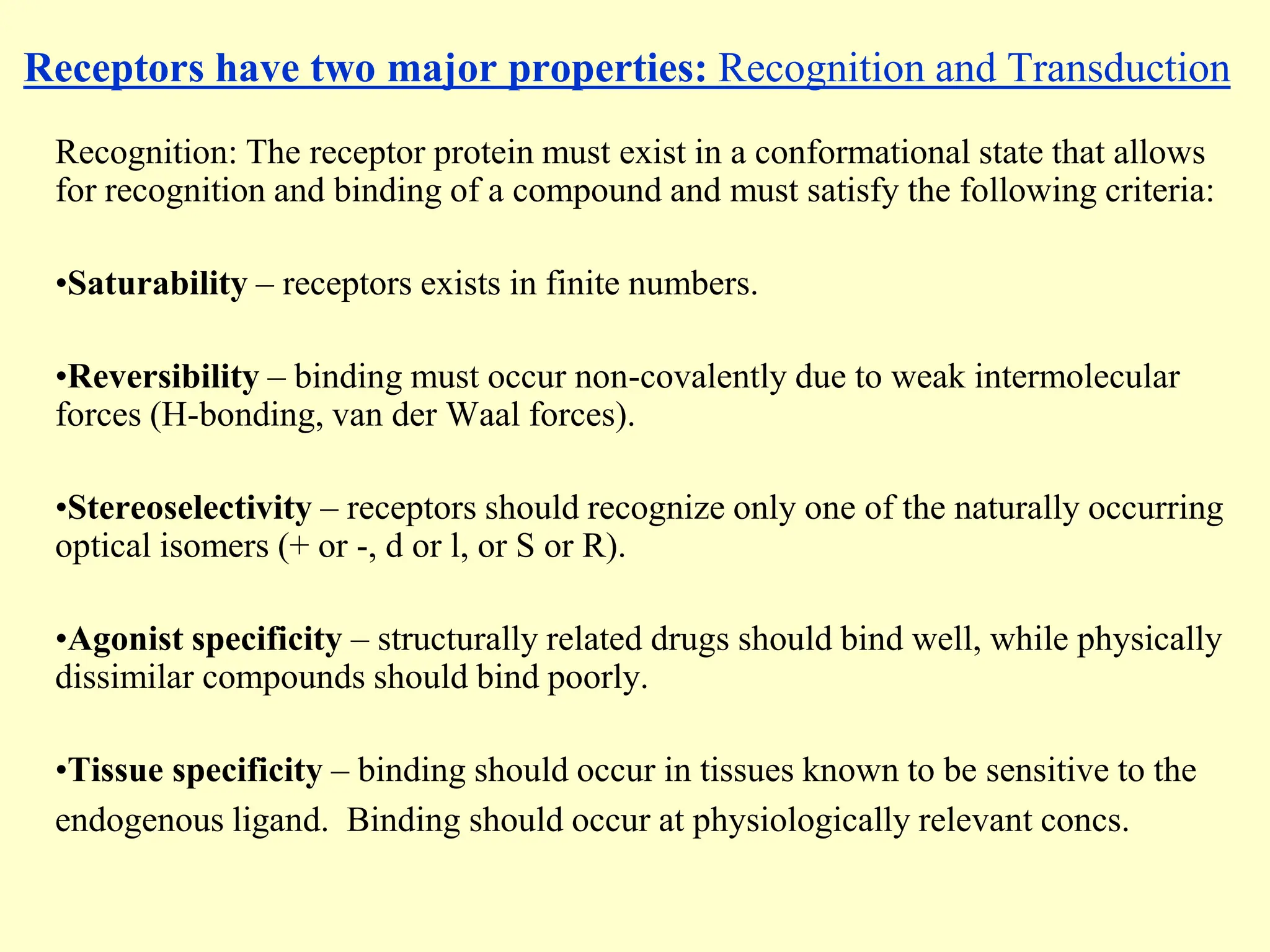 Receptor theory for lecture .ppt