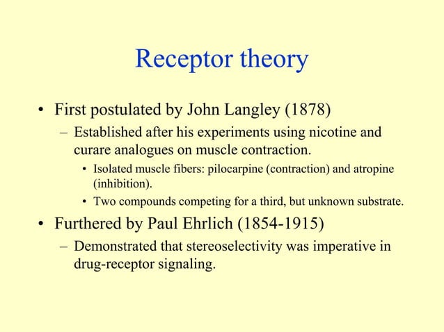 Receptor theory for lecture .ppt