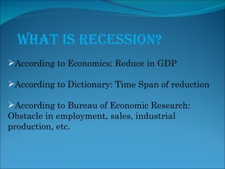 Recession | PPT