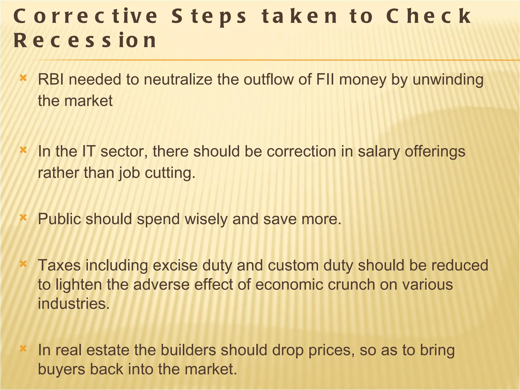 Recession in India 2008 | PPT