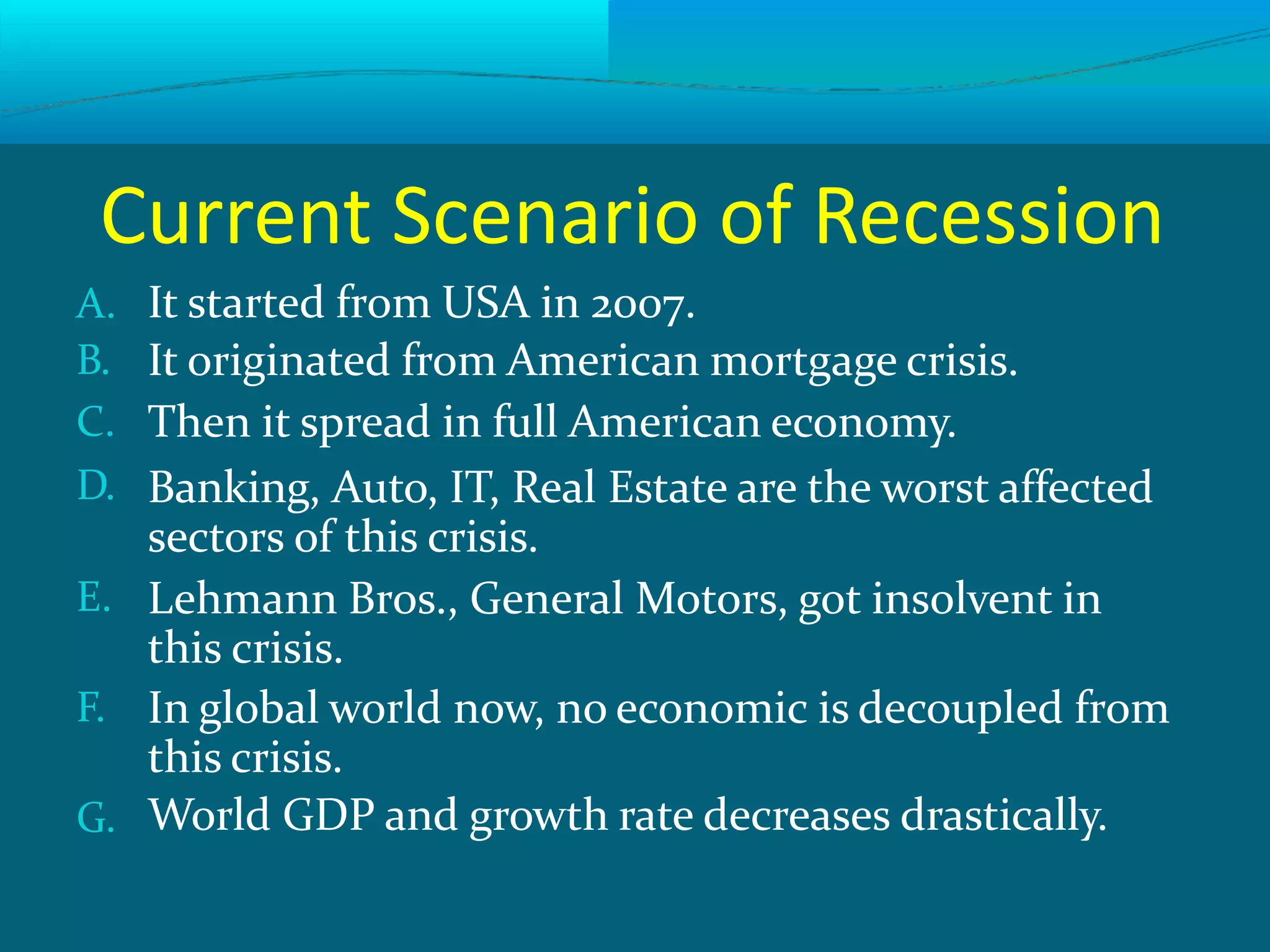 Recession | PPTX