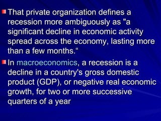 Recession.Ppt By Yas | PPT