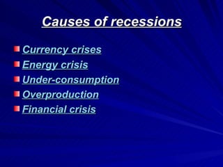 Recession.Ppt By Yas | PPT