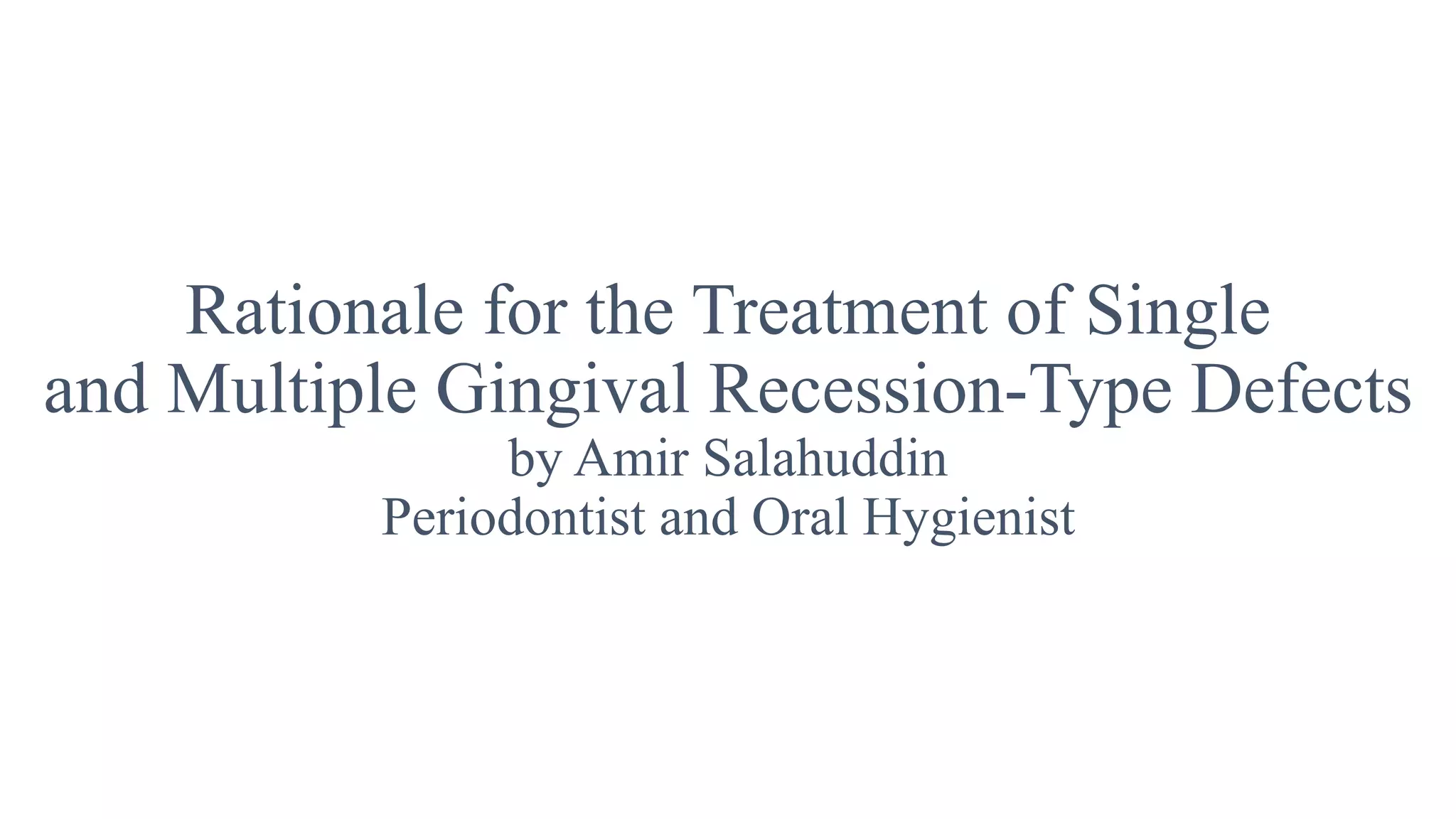 Gingival Recession type defects | PPT