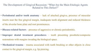 Gingival Recession type defects | PPT