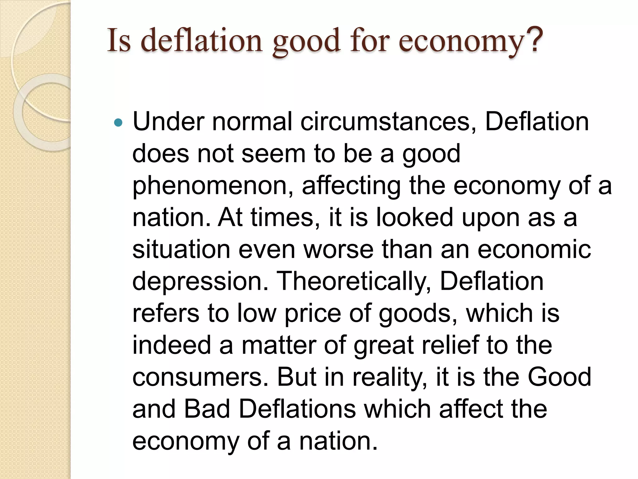 Recession and deflation | PPT