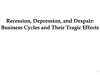 Recession depression and despair | PPT