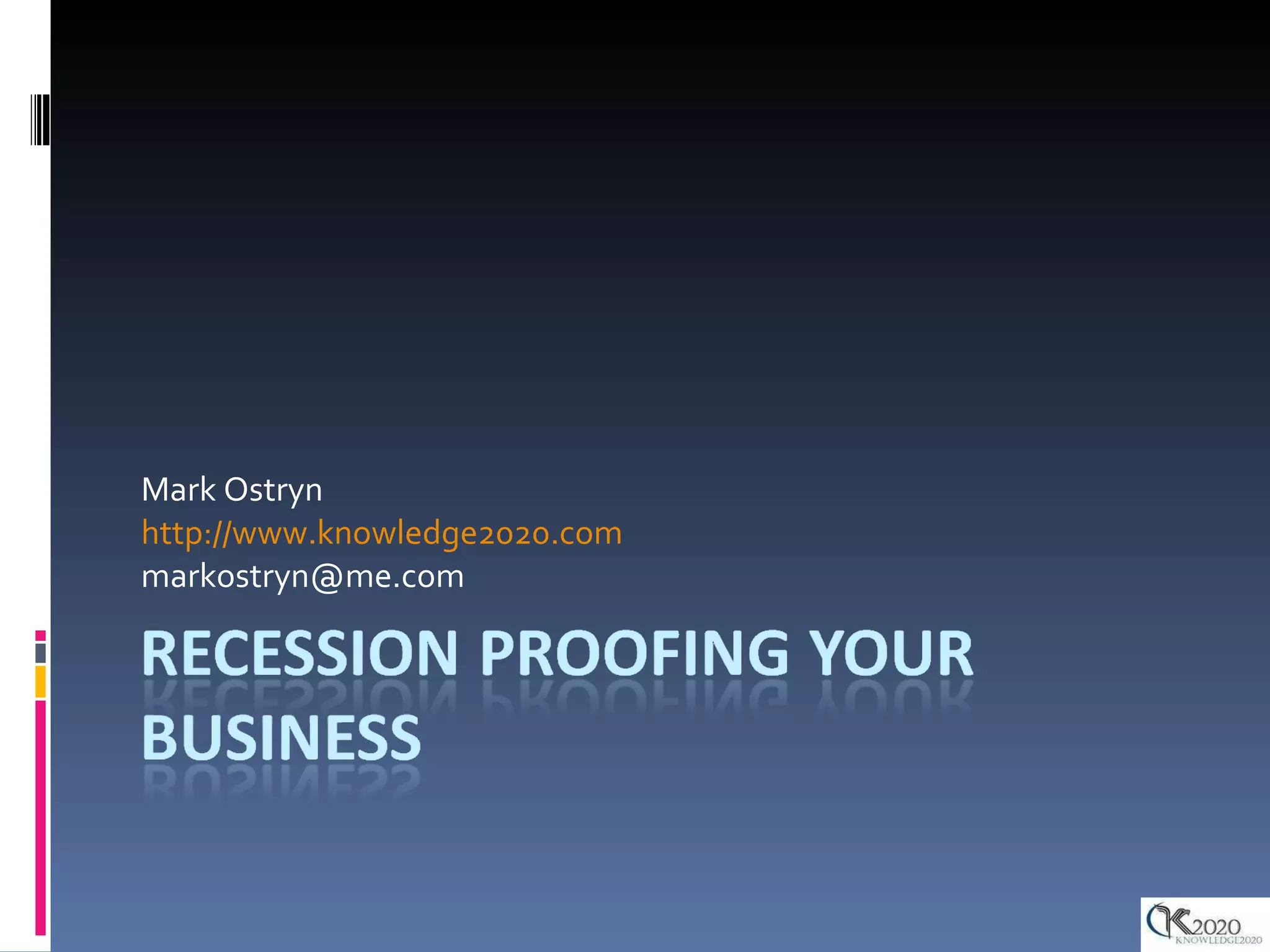 Recession Proofing Your Business | PPT