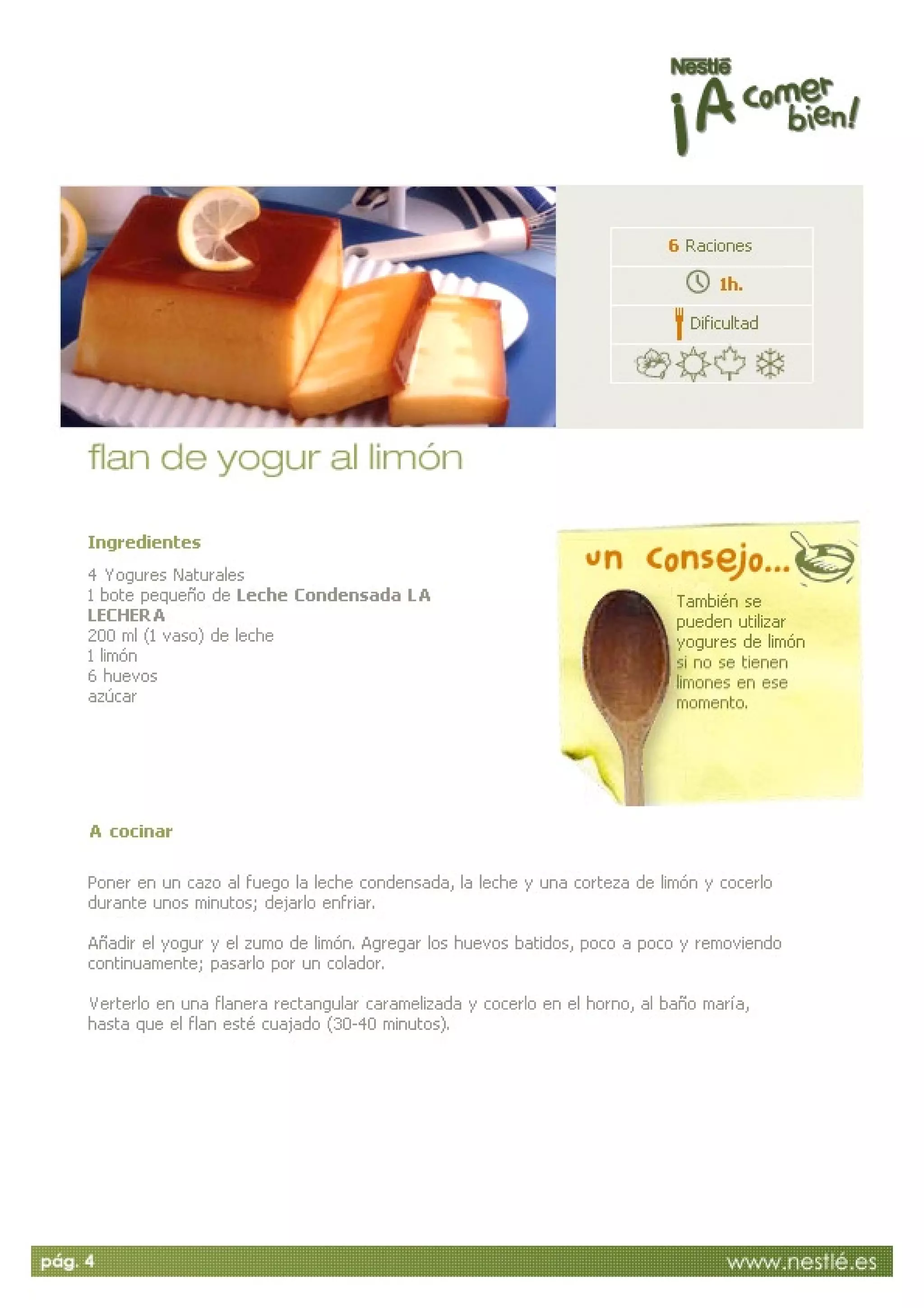 Receta postres | PDF