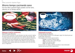 Recetario ollas rapidas | PDF