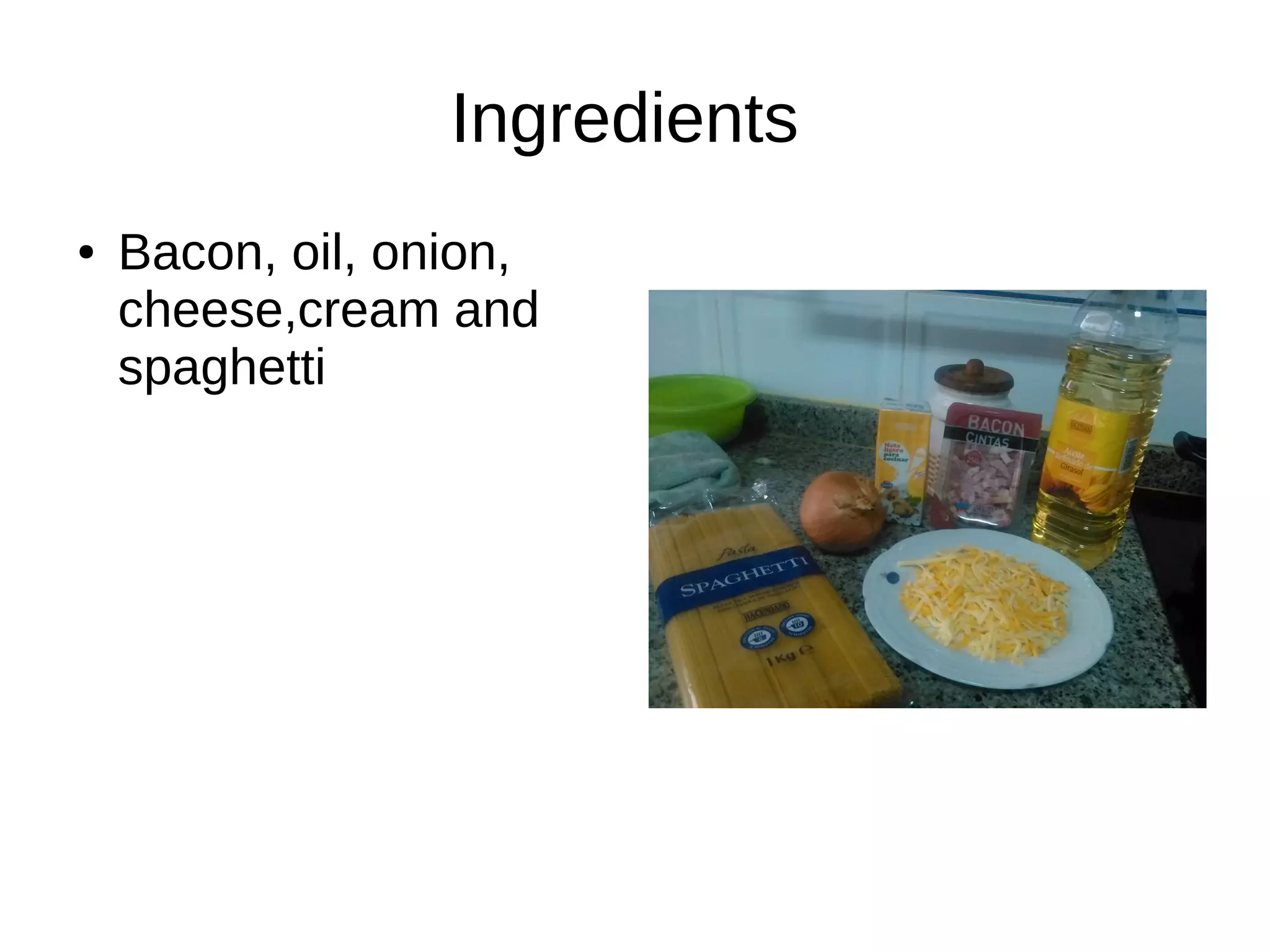 Spaghetti carbonara | PPT