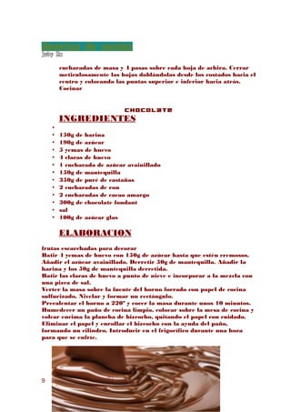 Recetas de cosina | PDF