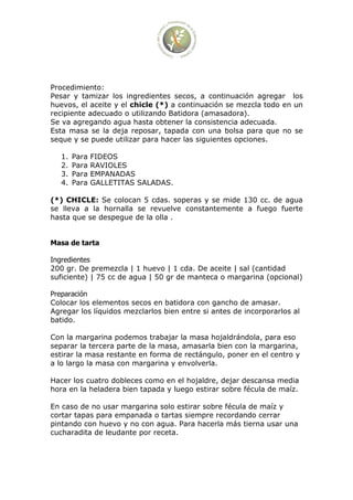 Recetas sin tacc | PDF