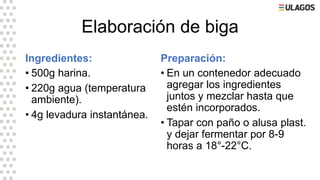 ¿Qué es la biga y cómo hacer pan con ella? | PPTX