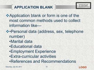 Recruitment process Of IBM | PPTX