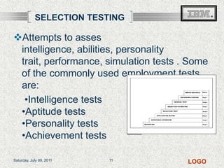 Recruitment process Of IBM | PPTX