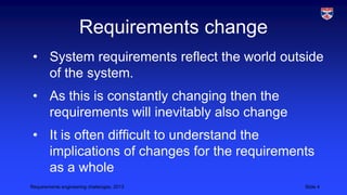 Requirements engineering challenges | PPT