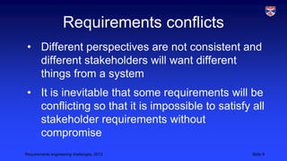 Requirements engineering challenges | PPT