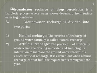 Recharge and Discharge of Ground Water Vishakha Singh.pptx
