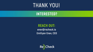 Teaser Deck ReCheck July 2019 | PDF