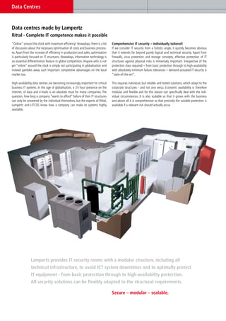 Rittal Data Center | PDF