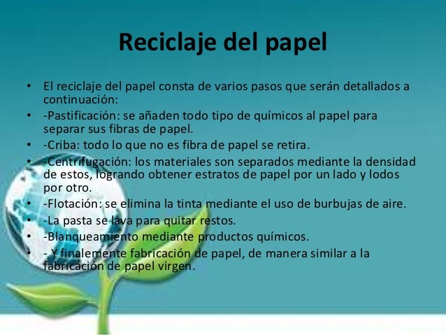 Reciclaje Del Papel