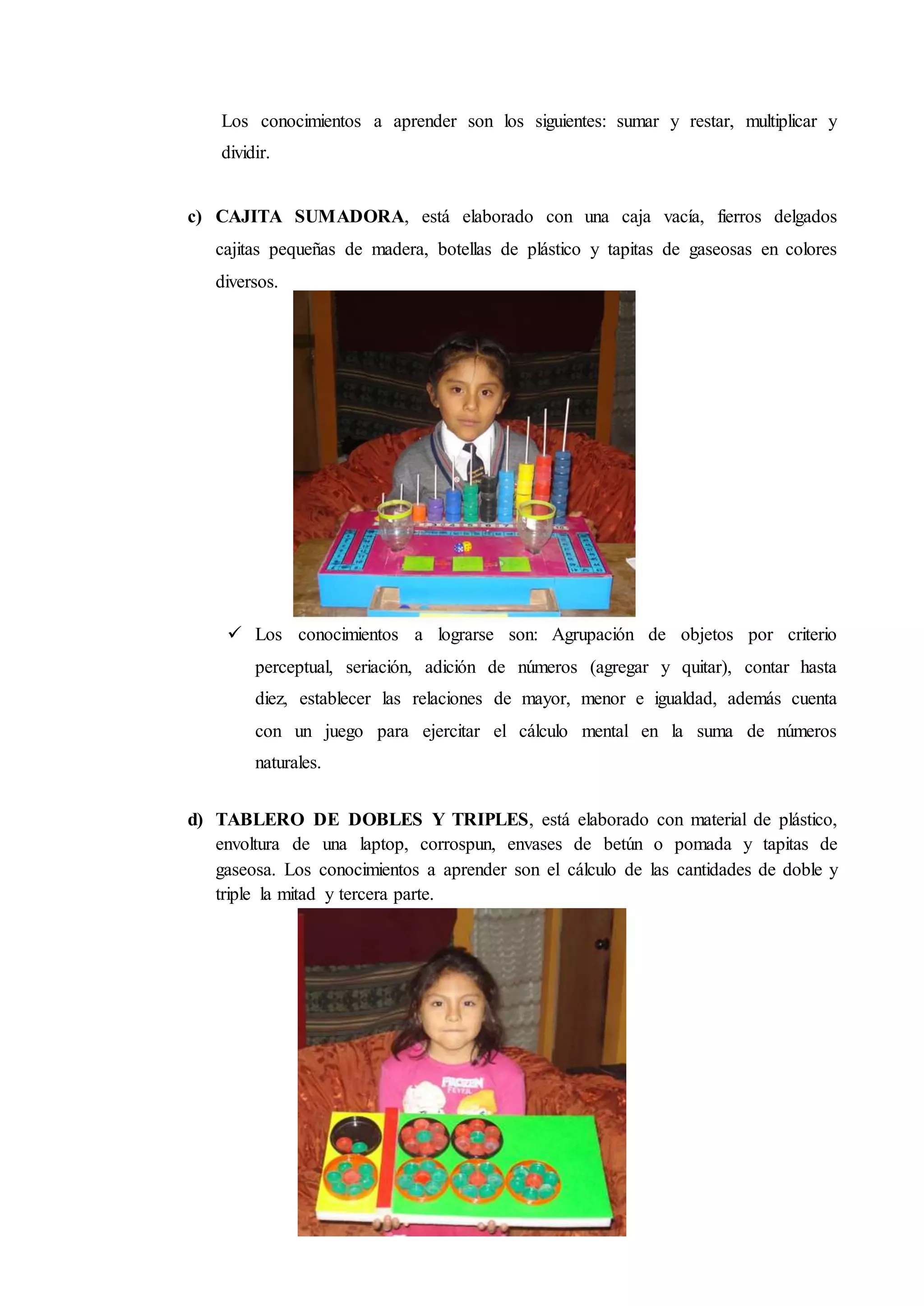 Reciclando aprendo matematica virgen de fatima | DOCX | Primary ...
