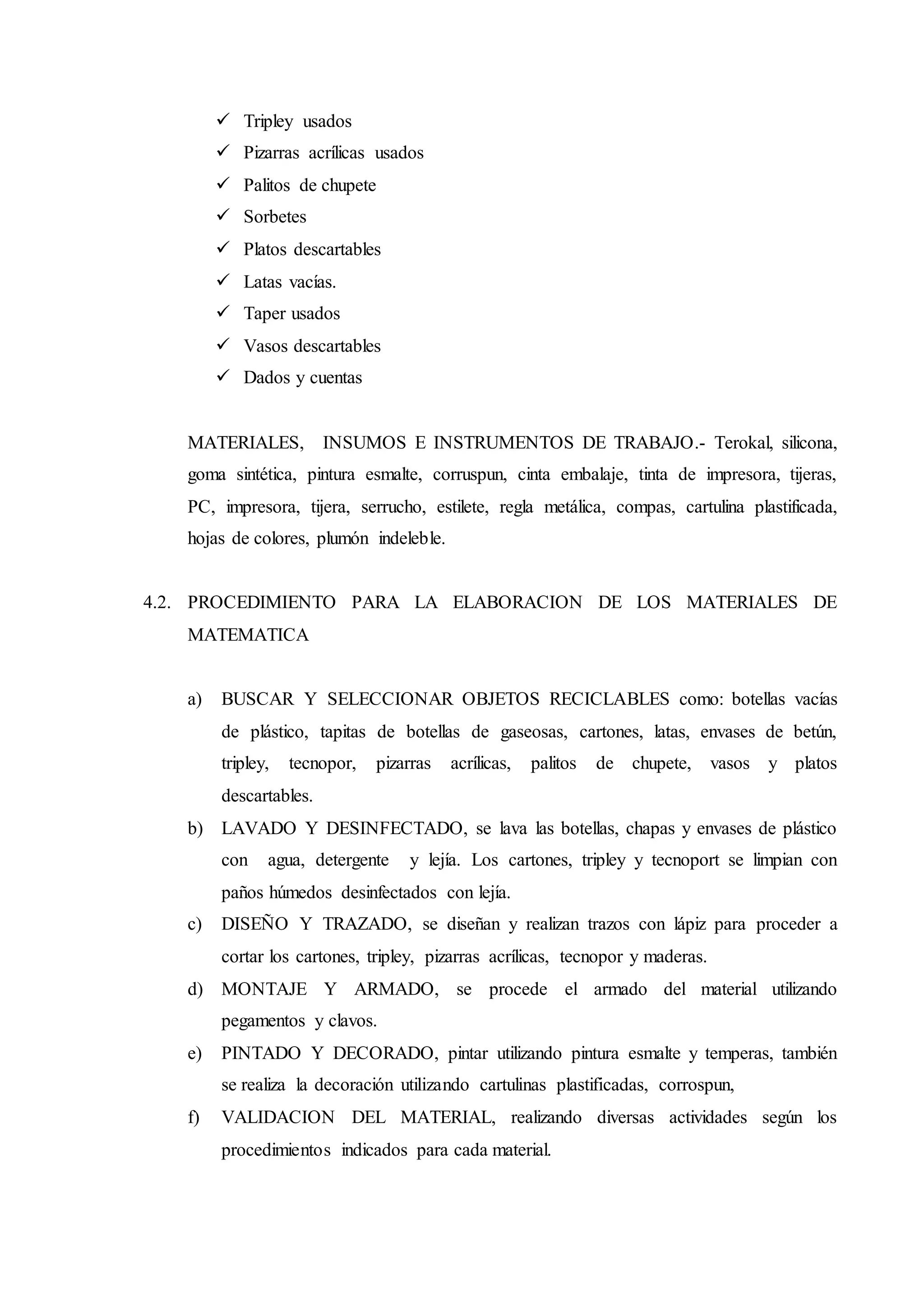 Reciclando aprendo matematica virgen de fatima | DOCX | Primary ...