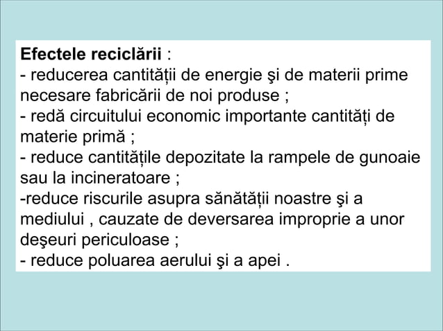 Reciclarea | PPT