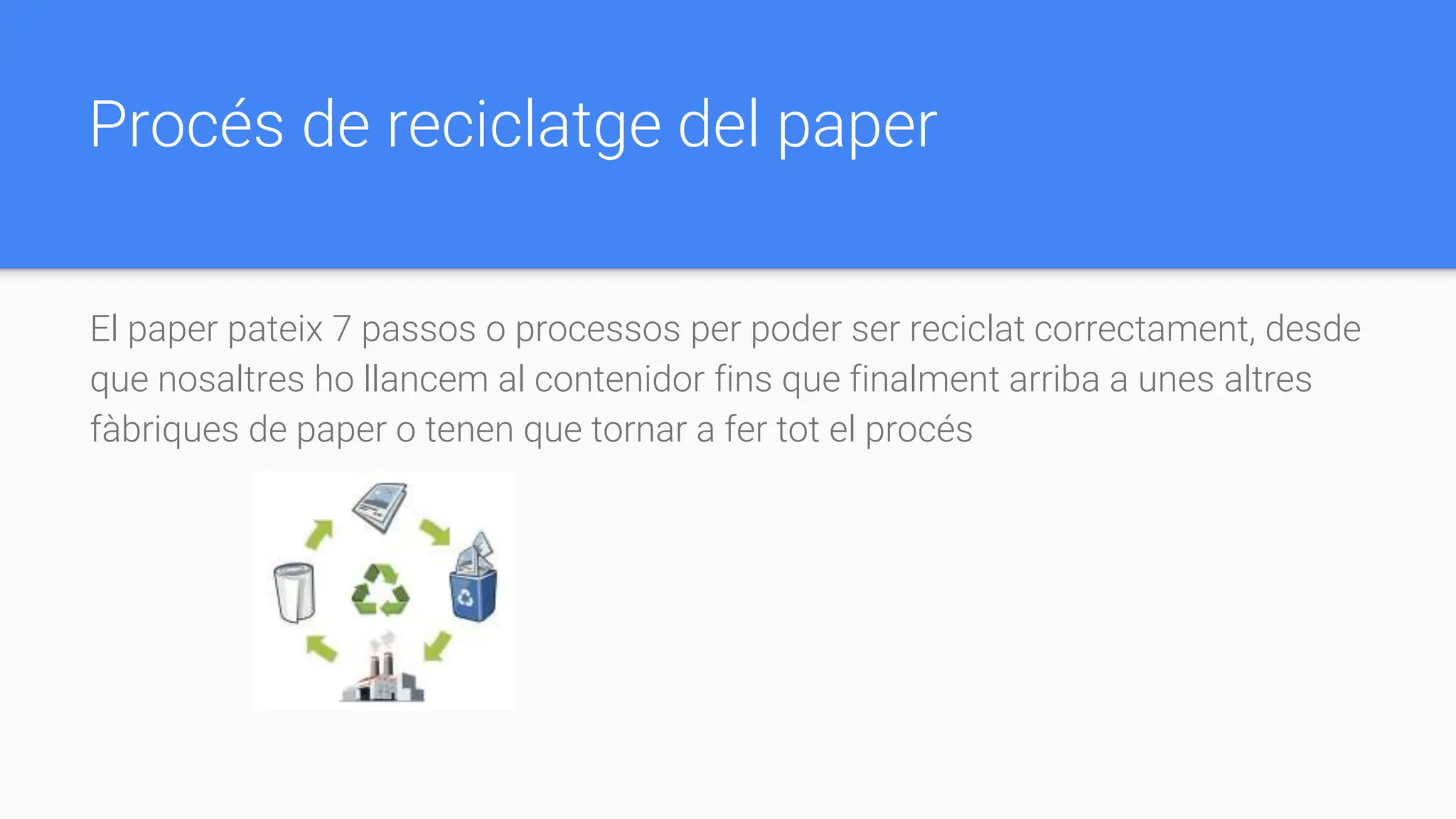 El procés de reciclatge del paper i vidre.pptx