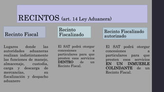 Recintos y clasificación arancelaria | PPT