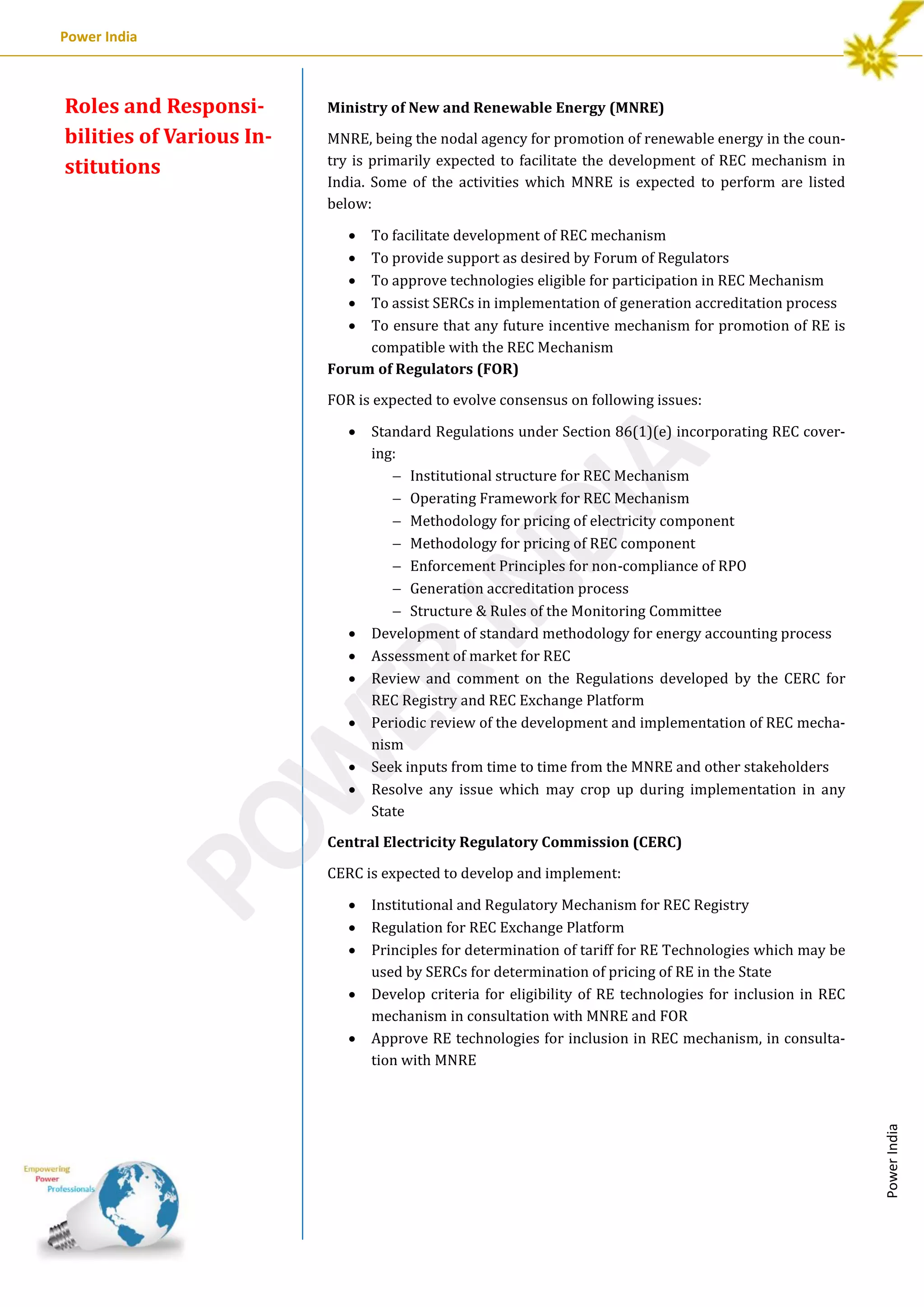 Introduction to the Renewable Energy Certificate (REC) Mechanism | PDF