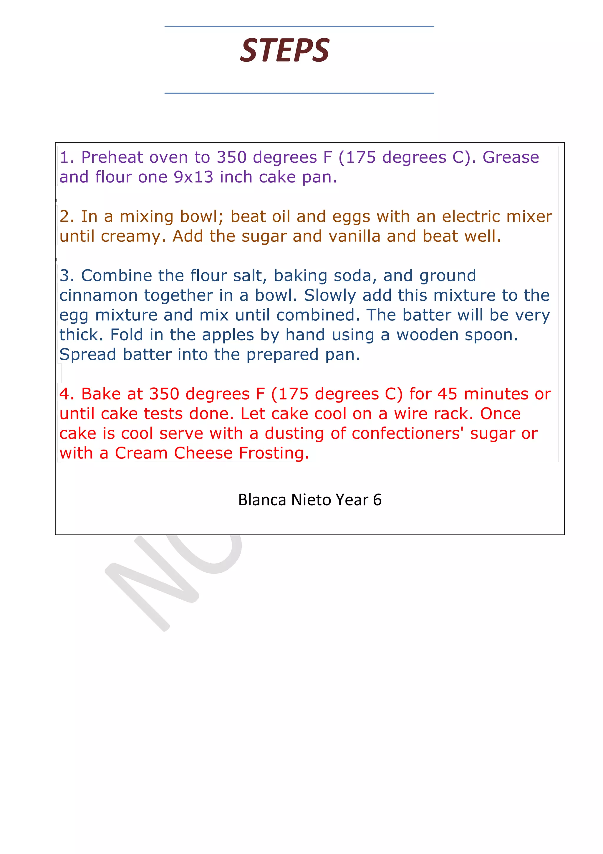 Recipe | PDF