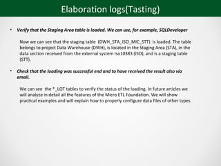 Recipe 14 - Build a Staging Area for an Oracle Data Warehouse (2) | PPT