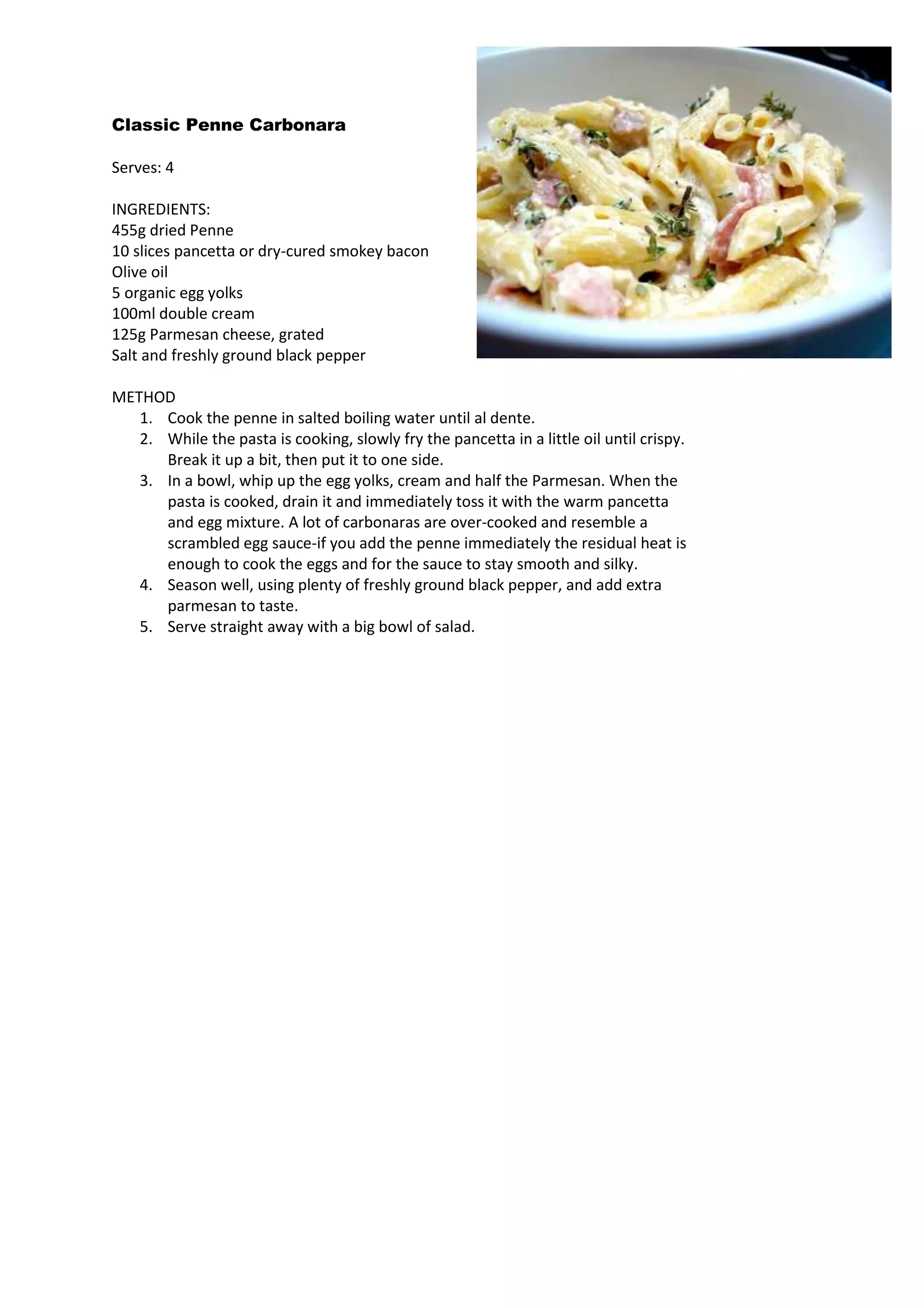Recipe book | DOCX