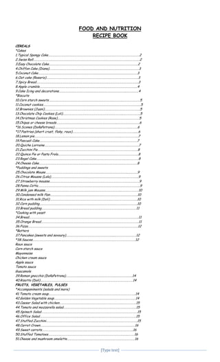 Recipebook2013 | PDF