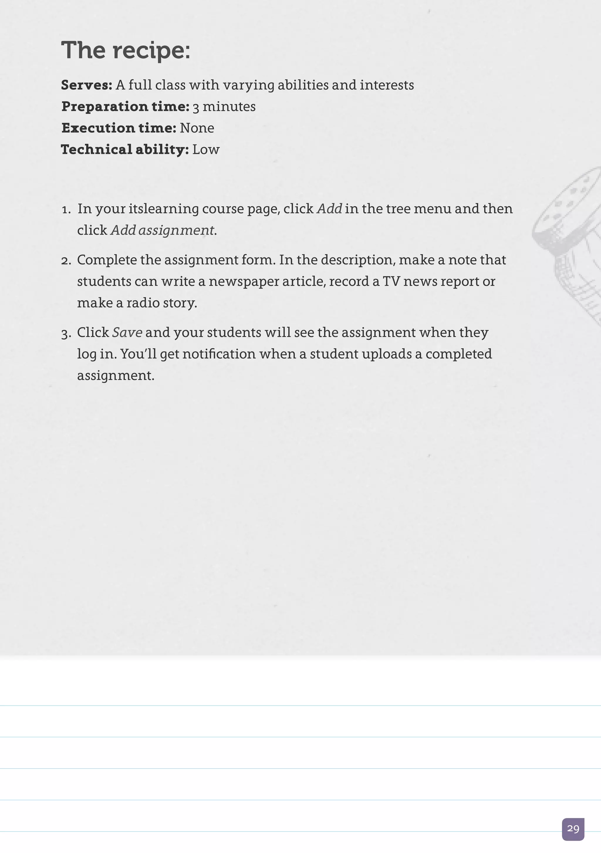 Recipe book - Itslearning | PDF