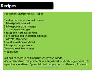 Recipe card design pro forma | PPTX
