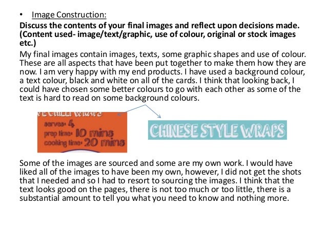 Recipe card evaluation powerpoint