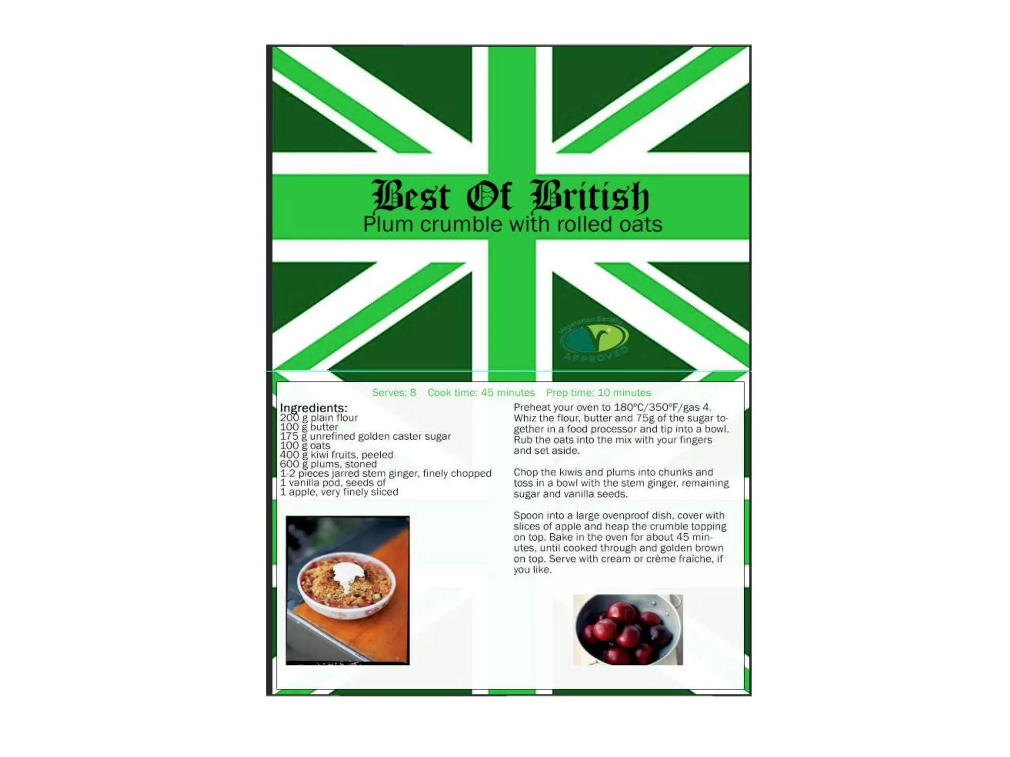 Recipe cards – first draft powerpoint | PPT