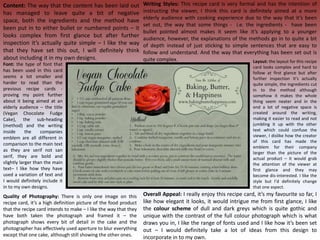 Recipe cards task 3 | PPT