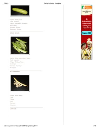 collection of healthy vegetables | PDF