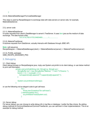 OPM Recipe designer notes | DOCX | Programming Languages | Computing