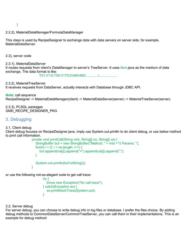 OPM Recipe designer notes | DOCX | Programming Languages | Computing