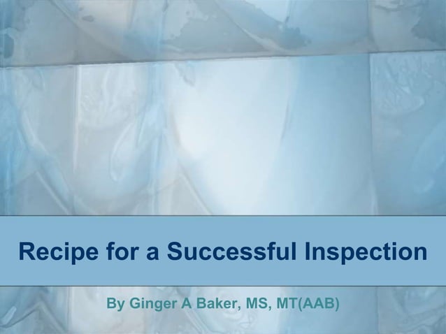 Recipe For A Successful Poc Inspection | PPT
