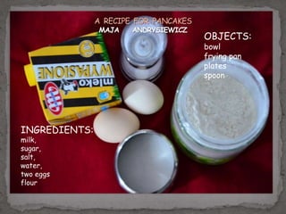Recipe maja | PPSX