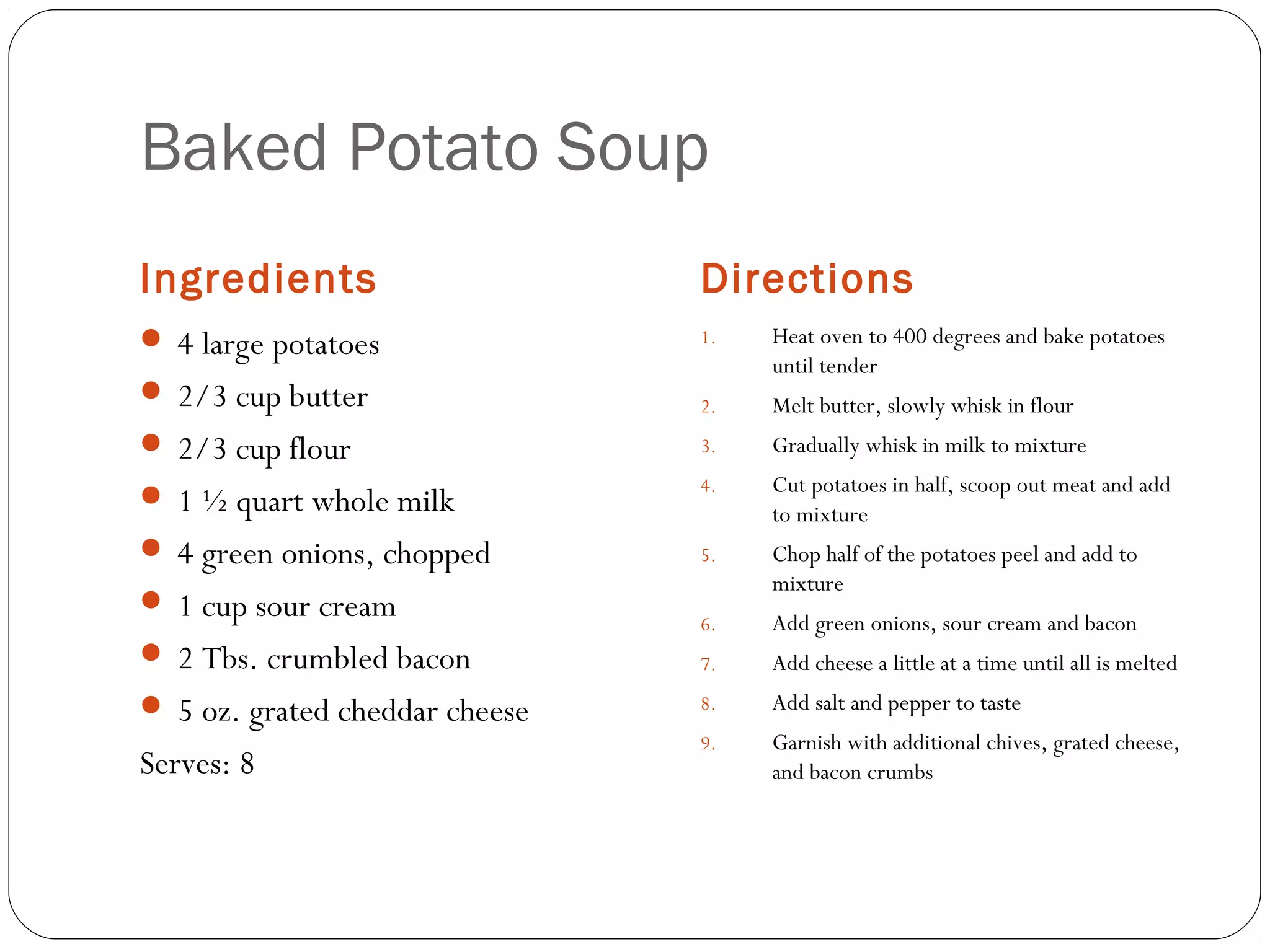 Recipe Modification: Small changes make a BIG difference | PPT