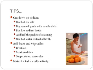 Recipe Modification: Small changes make a BIG difference | PPT