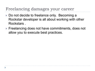 Recipe of a rockstar developer | PPT