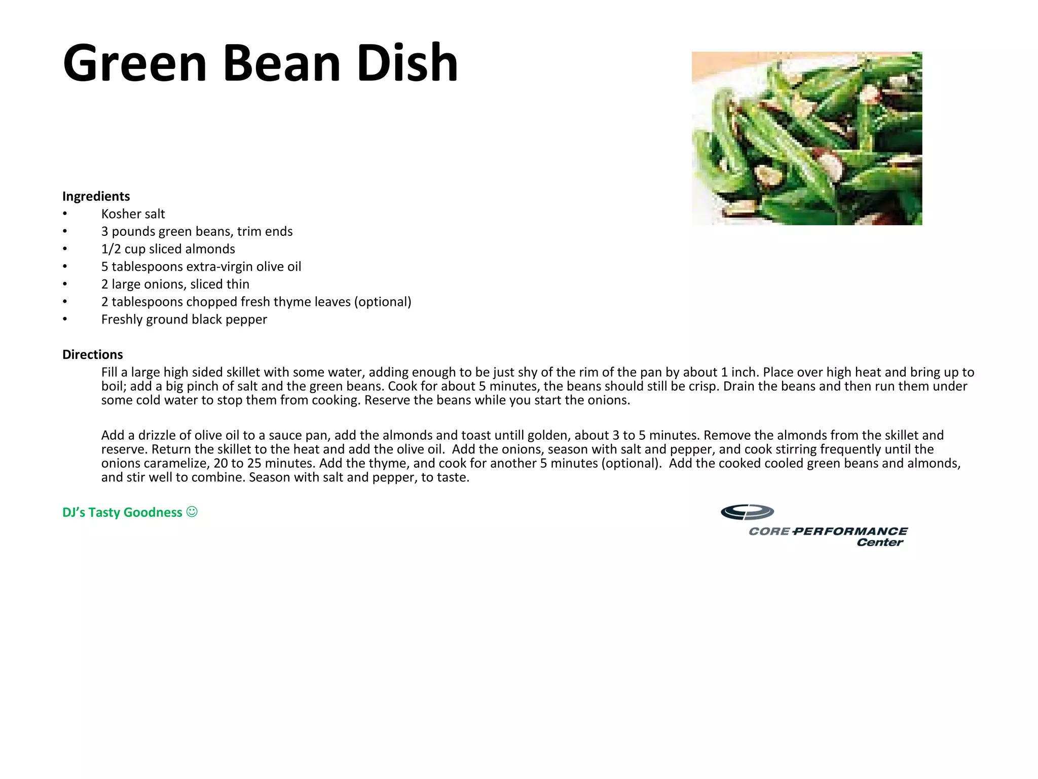 Recipe Power Point | PPT